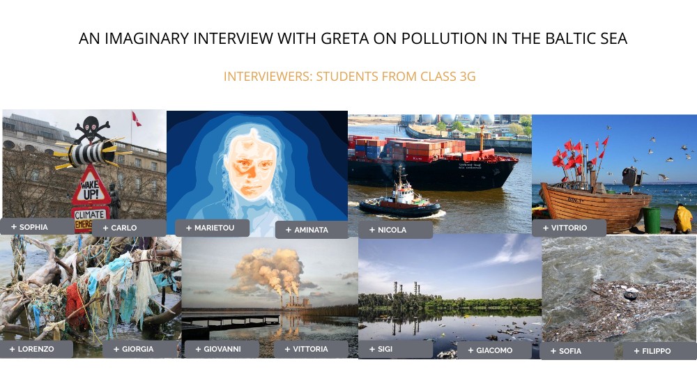 An imaginary interview with Greta on pollution in the Baltic Sea | Genially