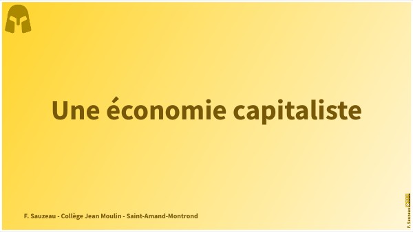Une économie capitaliste
