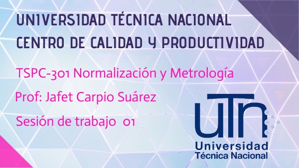 TSPC 301 - Sesión 01