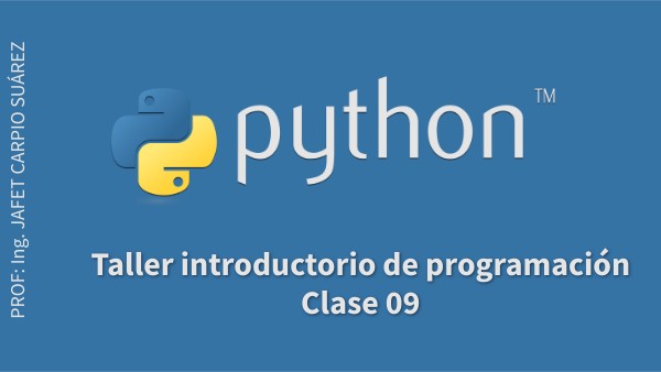 Python - Sesión 09