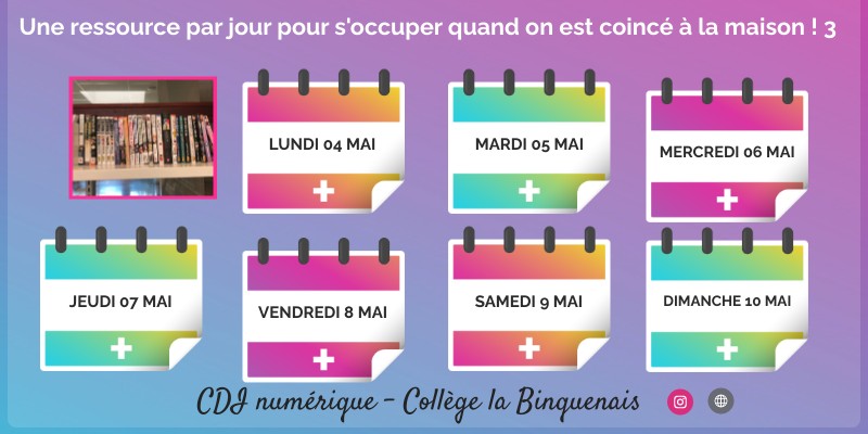 Ressources confinement 3 | Genially