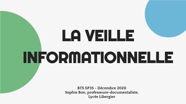 Veille SP3S | Genially