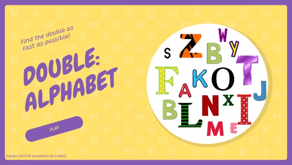 DOUBLE ALPHABET GAME | Genially