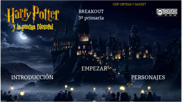 Harry Potter breakout 3º primaria