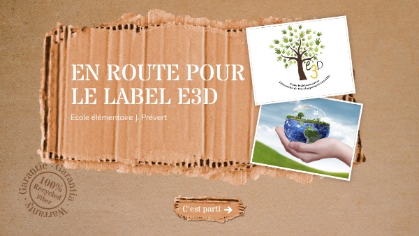 Labellisation E3D | Genially