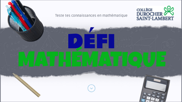 Défi mathématique | Genially