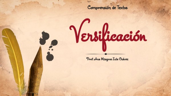 versificación | Genially