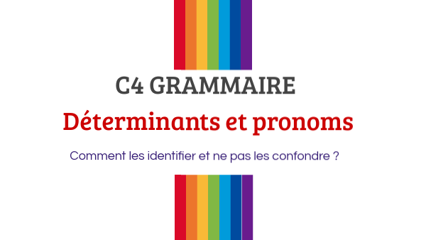 C4 Déterminants et pronoms | Genially