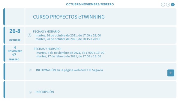 CALENDARIO PIP Curso eTwinning | Genially