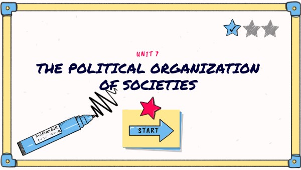 3º UNIT 7: THE POLITICAL ORGANIZATION OF SOCIETIES