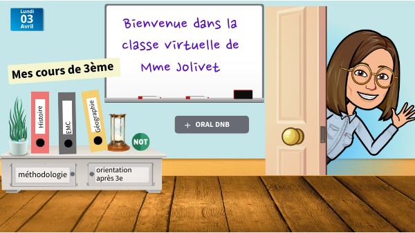 Classe virtuelle 3ème HG | Genially