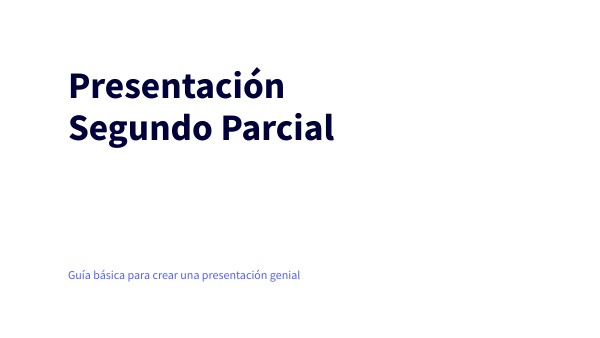 segundo parcial | Genially