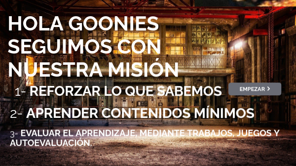 A POR TODAS GOONIES 3er Trimestre