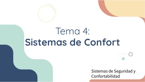U4 Sistemas de Confort | Genially