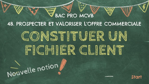 constituer un fichier client | Genially