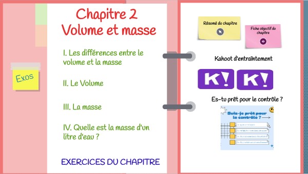 5C2: Volume et masse