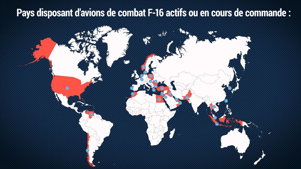 F-16 MAP MONDE | Genially