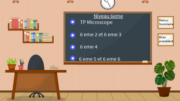 Salle 113 6eme semaine 50 TP microscope