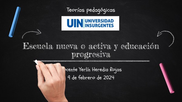S3. Escuela nueva o activa y educación progresiva | Genially