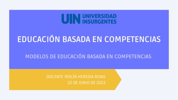 S1. Educación basada en competencias 2023