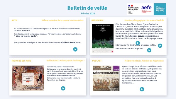 Fev24- ZEI-bulletin péda HG | Genially