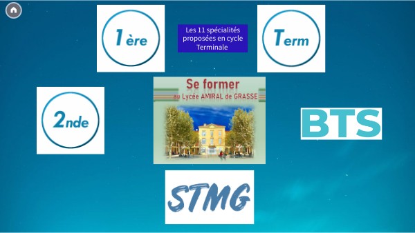 Enseignements proposés au lycée Amiral de Grasse | Genially