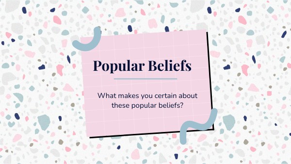 Popular beliefs CERTAINTY