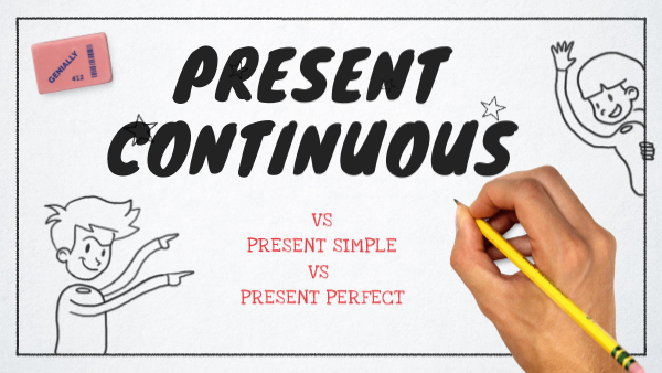 present continuous vs present simple | Genially
