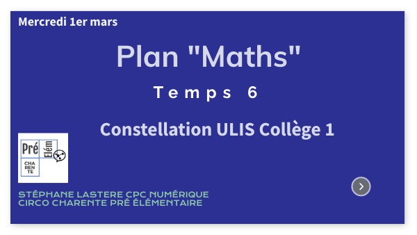 plan maths t6