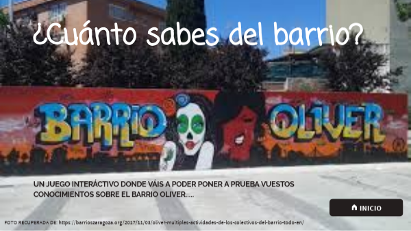 ¿Cuánto sabes del barrio? | Genially