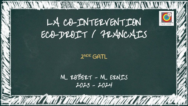 Co-inter séance 1 | Genially