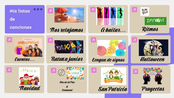 MIS LISTAS DE CANCIONES | Genially