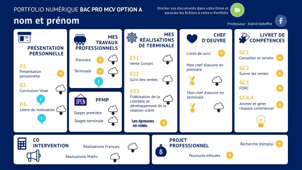 Portfolio Bac Pro MCVA Camille Desmoulins | Genially