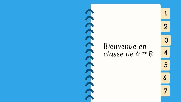 BIENVENUE EN 4B
