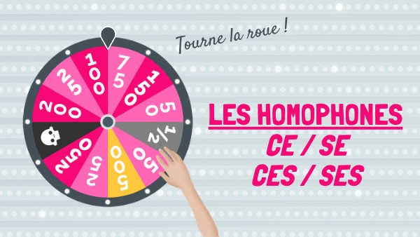 Les homophones ce/se | Genially
