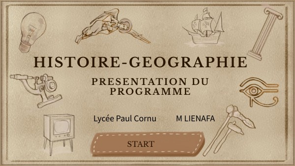 Présentation CAP Thème 1 HISTOIRE