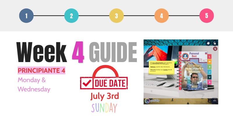 INTENSIVEprincipiante4-week4 - 2022