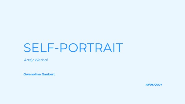 Andy Warhol Self Portrait | Genially