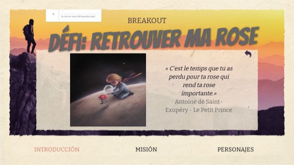 DÉFI:RETROUVER MA ROSE | Genially