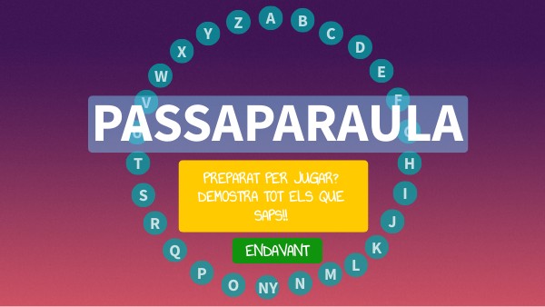 Pasapalabra de les funcions vital | Genially