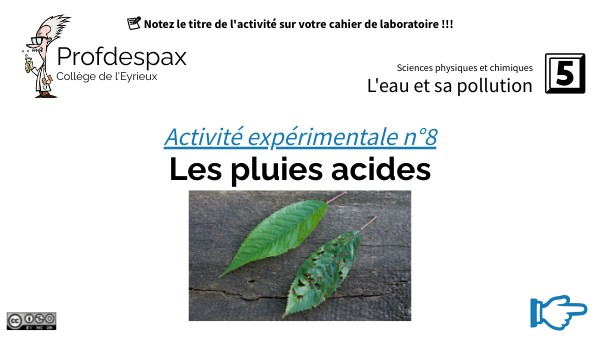 AE7 Les pluies acides