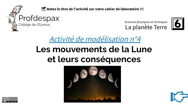 AM4 Les mouvements de la Lune et leurs conséquences | Genially