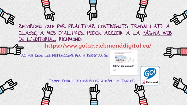 INSTRUCCIONS RECURSOS DIGITALS RICHMOND GO FAR! | Genially