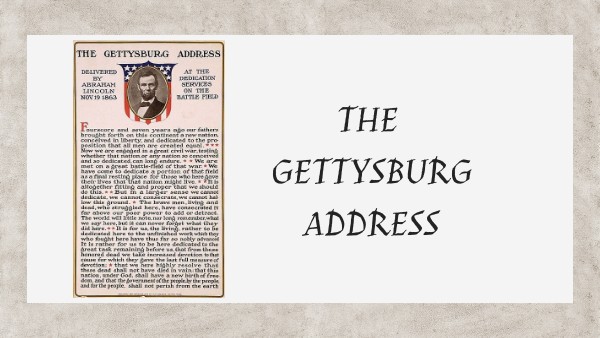 THE GETTYSBURG ADDRESS | Genially