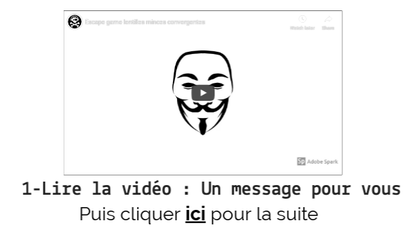 Escape game lentille convergente | Genially