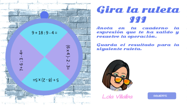 Ruletas de operaciones combinadas 3