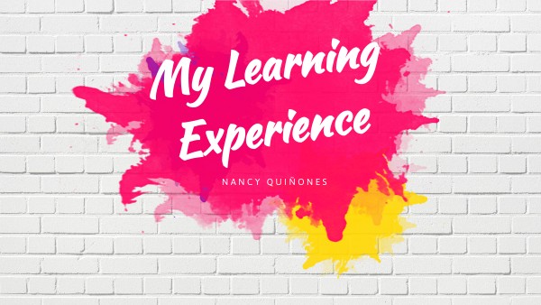 Nancy- My learning experience