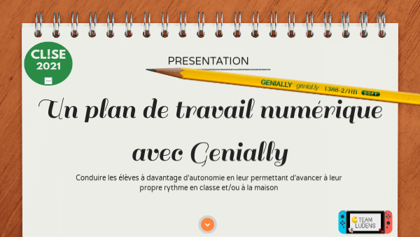 Clise 2021 plan de travail Genially | Genially