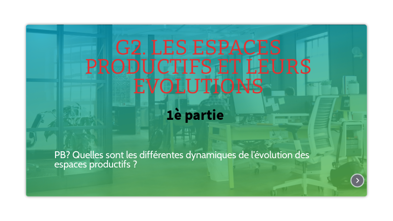 MS G2. Les espaces productifs - AGR | Genially