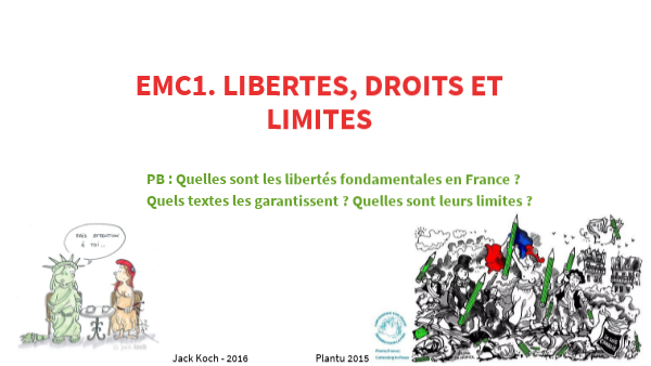 EMC1. Libertés, droits et limites | Genially
